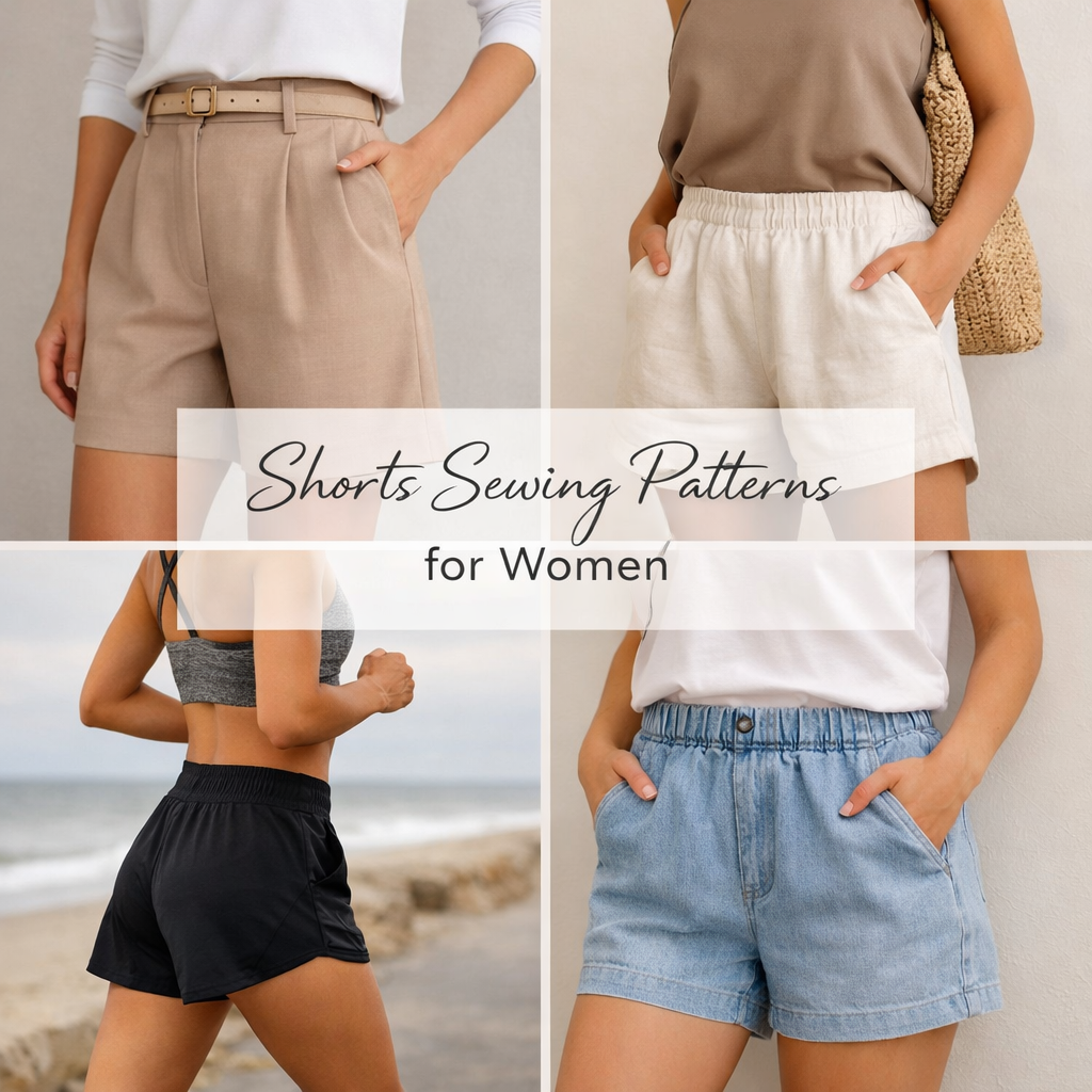 Shorts Sewing Patterns for Women - Modern PDF Designs – Winslet's ...