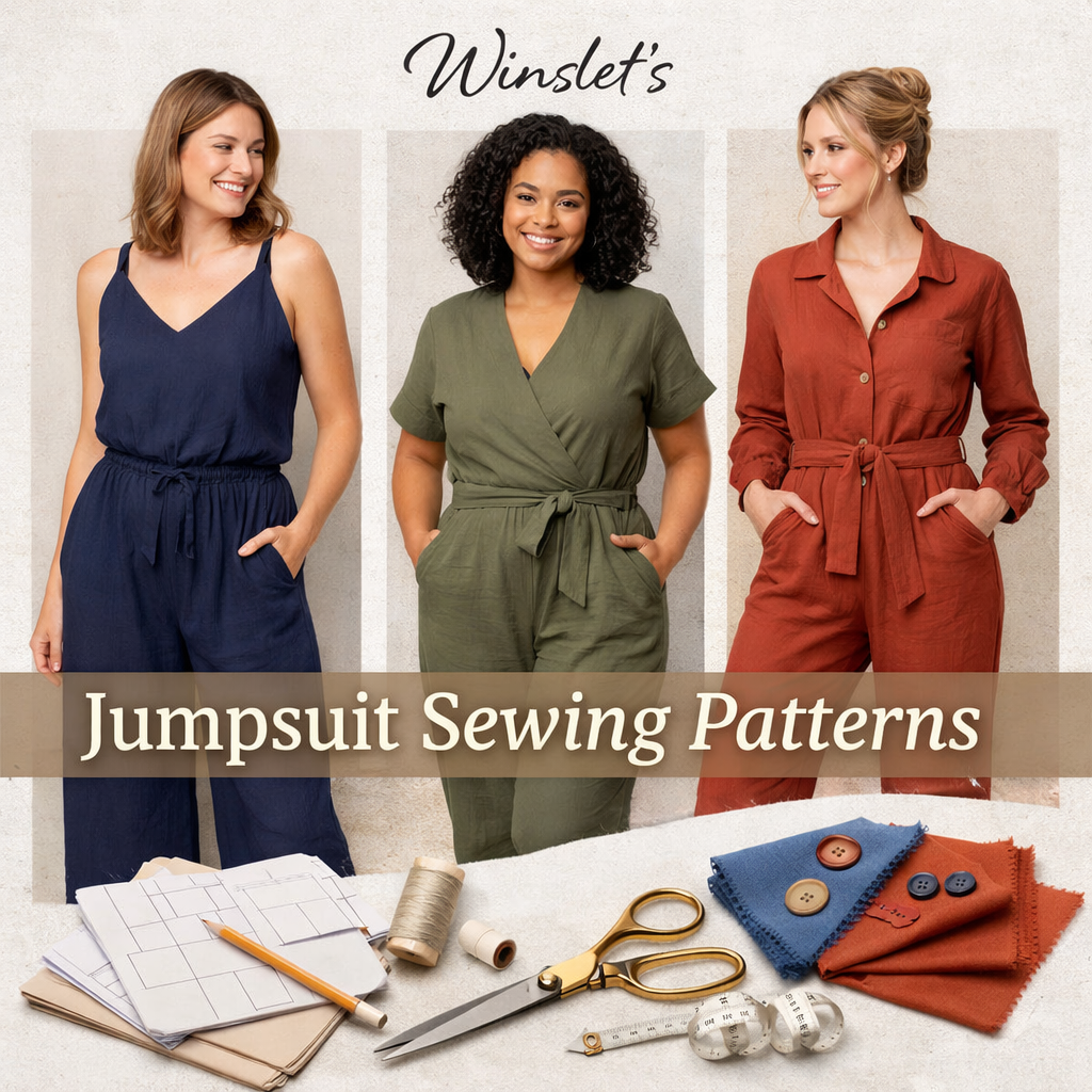 Women's Jumpsuits Sewing Patterns - Easy and Beginner Friendly ...