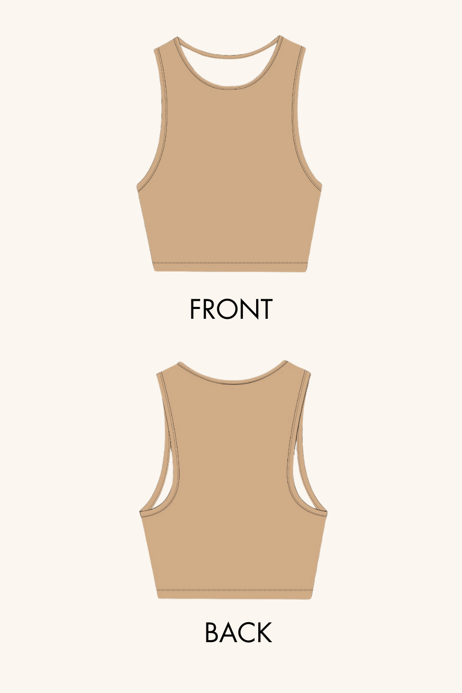 Easy Crop Tank Top Women's Sewing Pattern PDF | Sleeveless | Round Neck ...