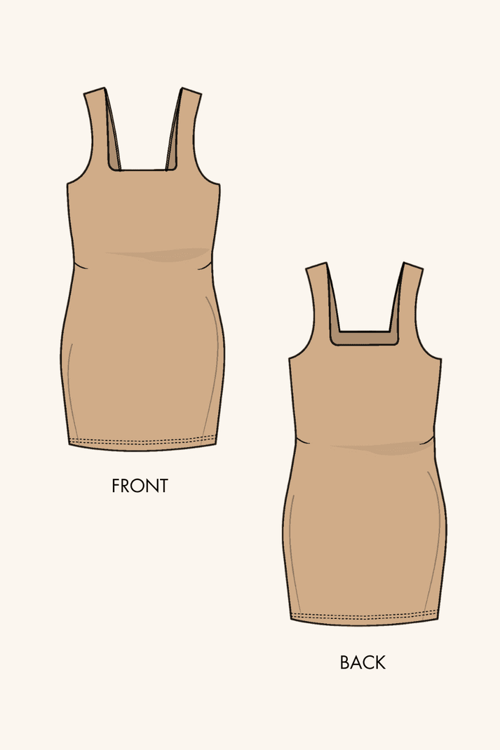 Bodycon Mini Dress PDF Sewing Pattern from Winslet's| Beginner Friendly ...