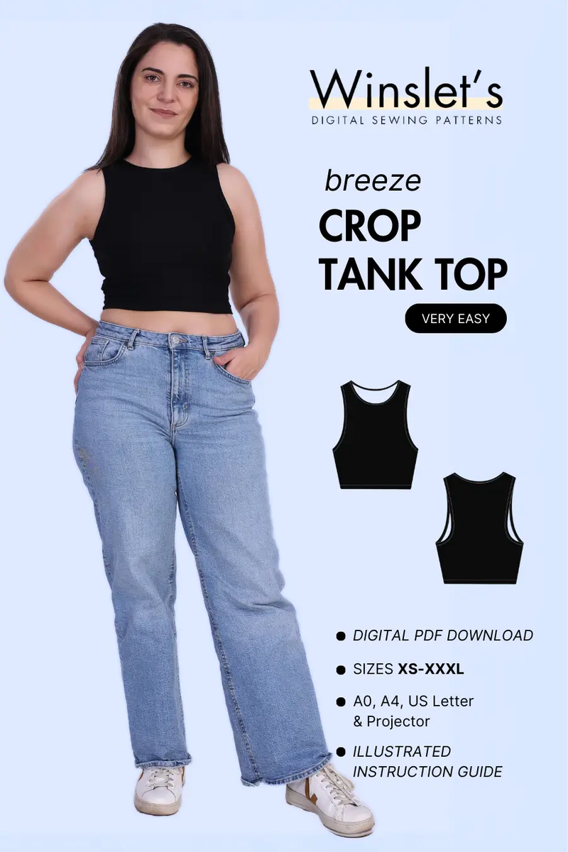 Tank Top Sewing Pattern For Women | Winslet's Patterns – Winslet's ...