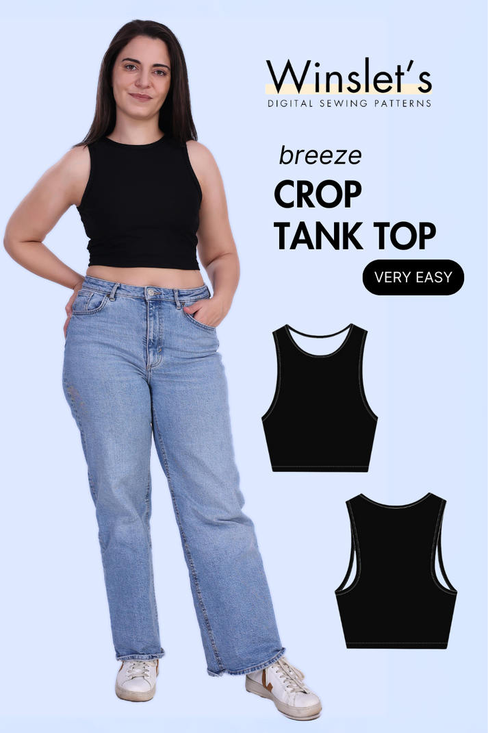 Tank Top Sewing Pattern 'Breeze' – Winslet's Sewing Patterns